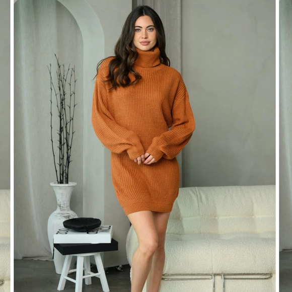 Hera Collection | Dresses | New Hera Collection Sweater Dress Brown ...